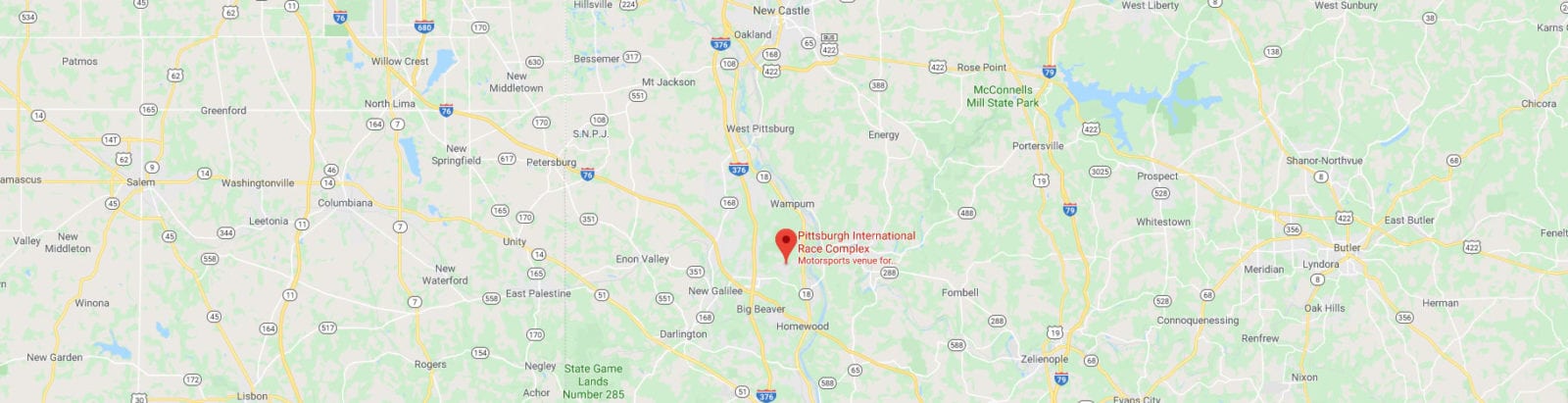 Google-Map-Pittsburgh-Intl-Race-Complex - Xtreme Xperience