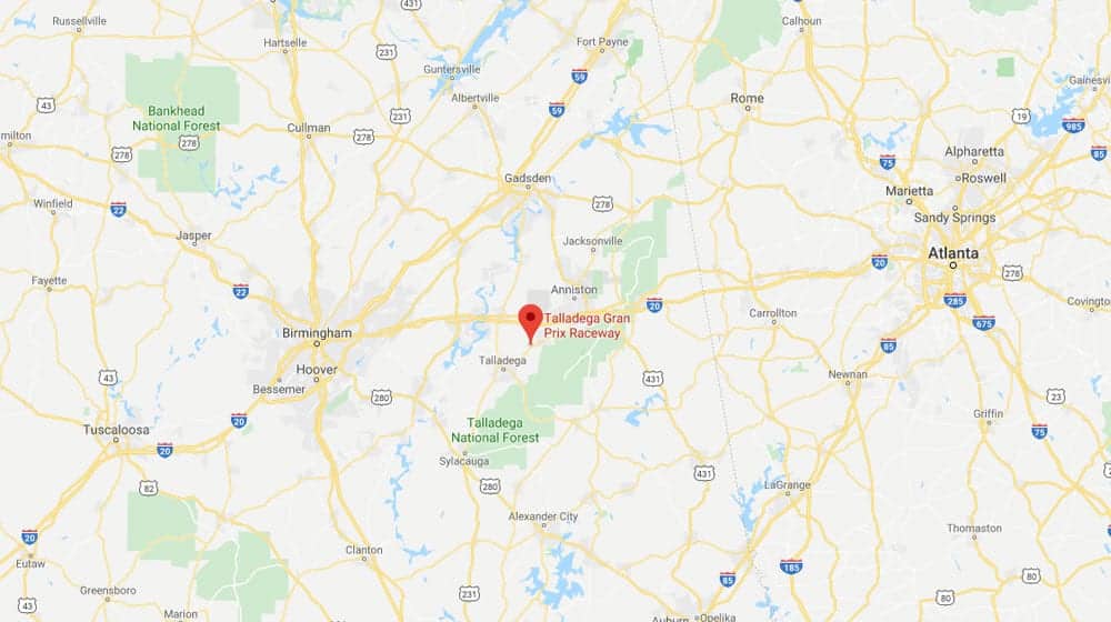 Map Of Talledega